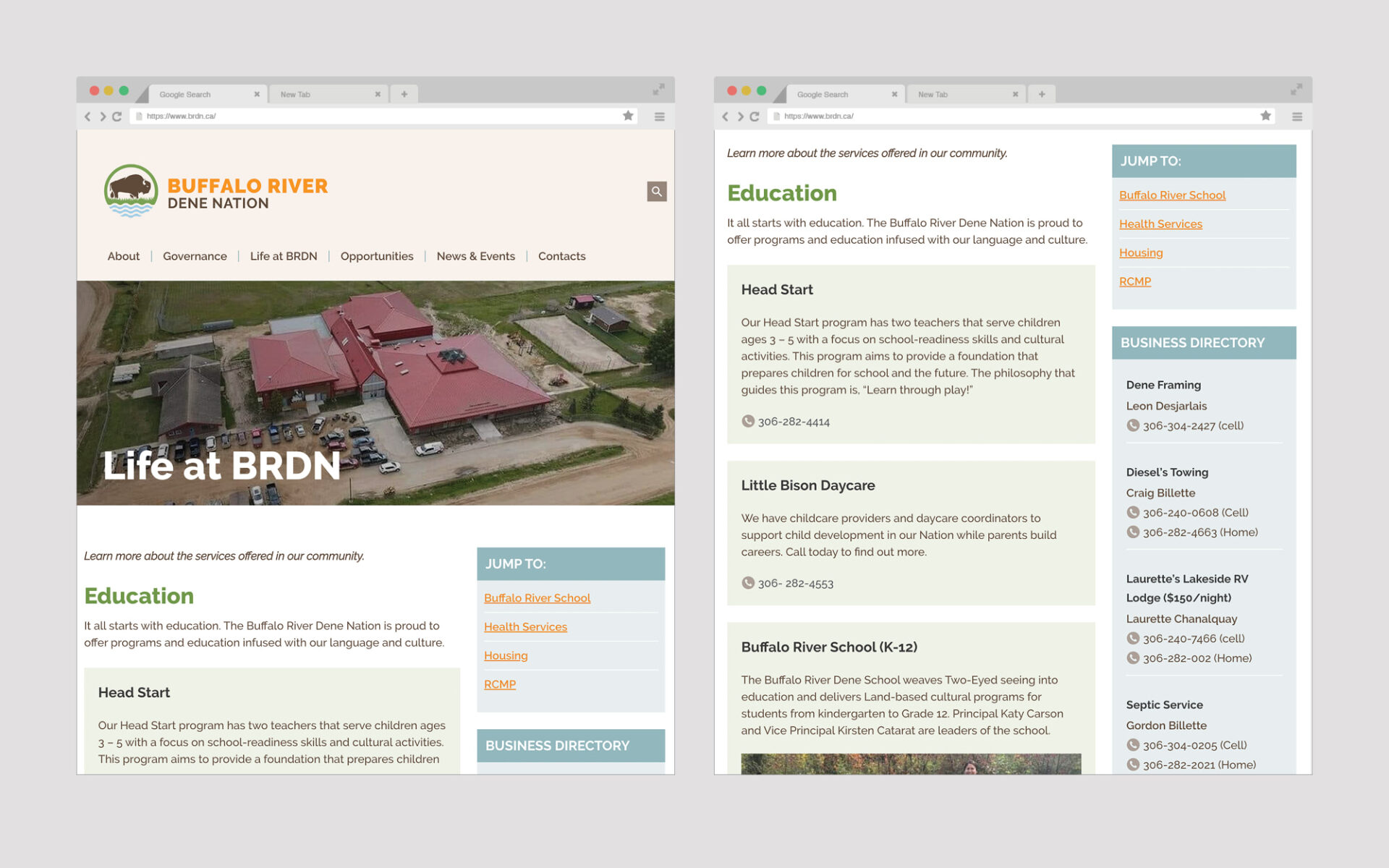 Buffalo River Dene Nation Community Website - Creative Fire